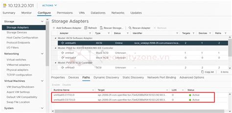 Windows Os Cấu Hình Iscsi Targets Trên Vmware Esxi Server Với Tính