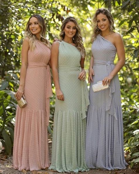 Vestidos De Madrinha Em Tons Pastéis A Chata De Batom Moda Beleza