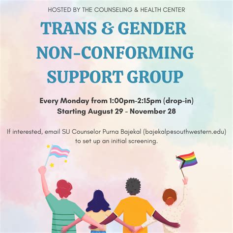 Trans And Gender Non Conforming Support Group Southwestern University