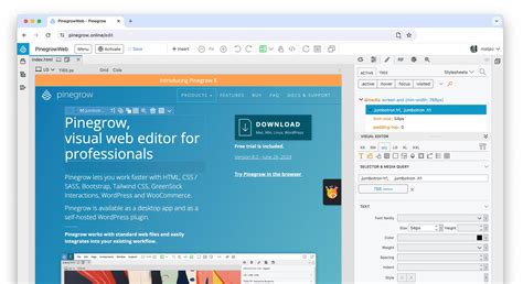 Edit Local Projects With Pinegrow Online Pinegrow Web Editor