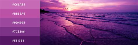Sunset Purple Color