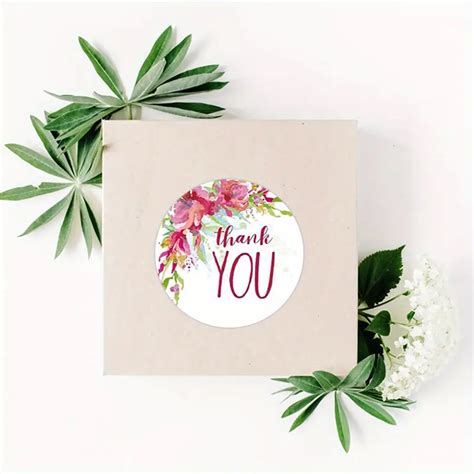 500pcs 스티커 롤 꽃 패턴 스티커 Lables 베이킹 포장 봉투 물개 중소 기업 Temu Korea