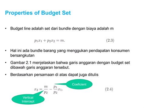 Budget Constraint Ppt