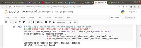 Detectnet V2 Notebook Does Not Find Tao Or Detectnet V2 TAO