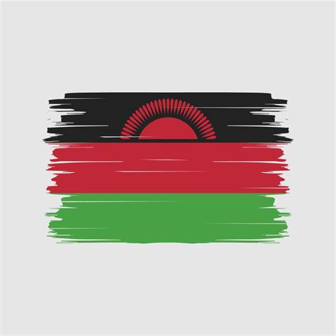 Malawi Flag Brush Vector National Flag 9943938 Vector Art At Vecteezy