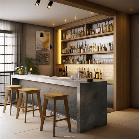 16 ไอเดียเคาน์เตอร์บาร์เครื่องดื่มในบ้าน