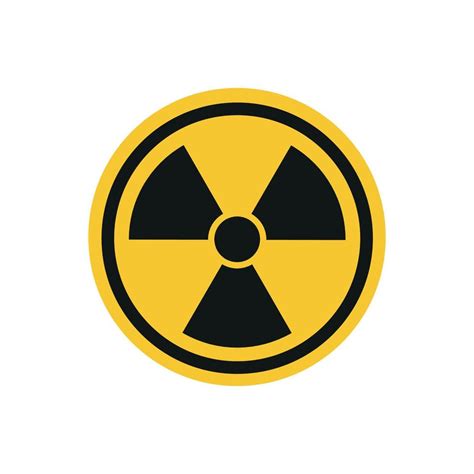 Radioactive Hazard Sign Nuclear Non Ionizing Radiation Symbol