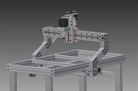 extruded aluminum cnc router autodesk inventor stl step iges