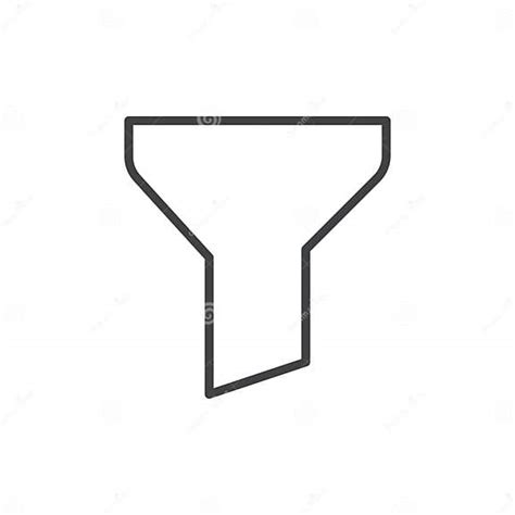 Funnel Icon Symbolizing Filtering Or Sorting Stock Illustration Illustration Of Selection