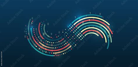 Image Vectorielle Stock Visualization Of A Large Amount Of Data