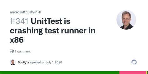 Unittest Is Crashing Test Runner In X86 · Issue 341 · Microsoft