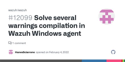 Solve Several Warnings Compilation In Wazuh Windows Agent Issue Wazuh Wazuh GitHub