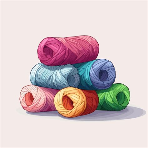 Premium Vector Yarn Vector On White Background