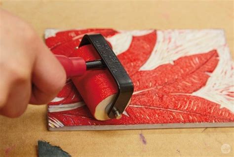 Block Printing Basics How To Create Patterns Think Make Share Stamp Printing Screen