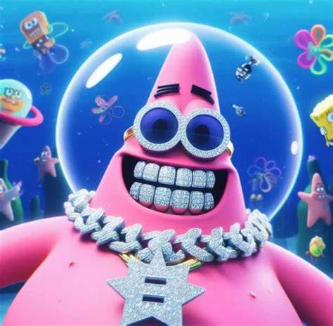 Dripped Out Patrick R Spongebob