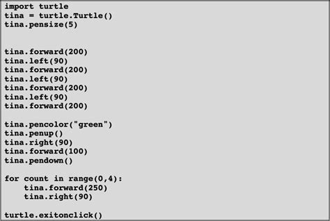 Chapter 12 Turtle Graphics Python Textbook