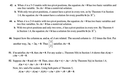 A When A Is A Matrix With Two Pivot Chegg Com