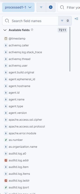 random fields in available fields in kibana discover kibana