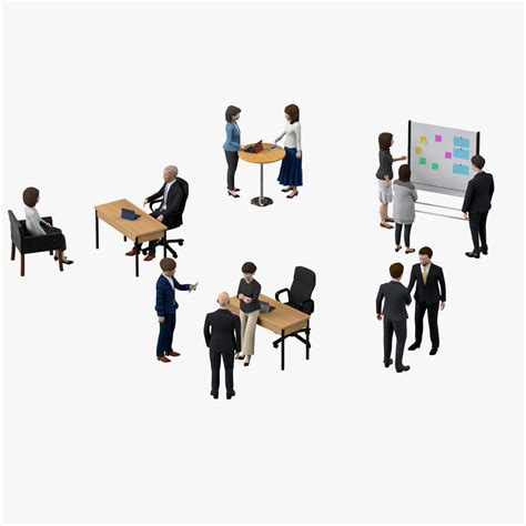 3d Meeting Business People Turbosquid 1693166