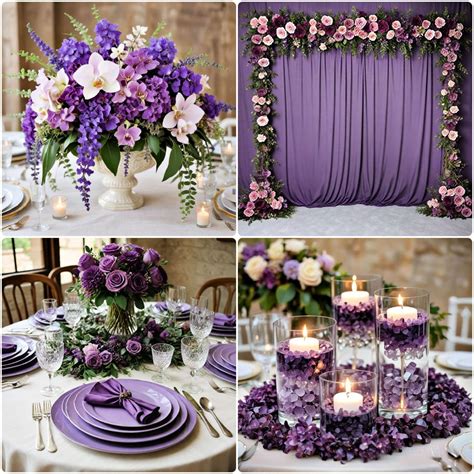 Purple Wedding Decoration Ideas 60 Photos