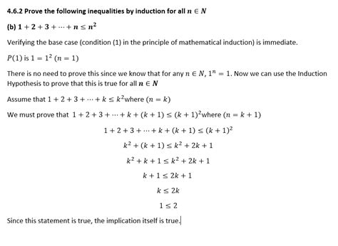 Proof Verification Prove The Inequality 123cdotsnle N2 Using