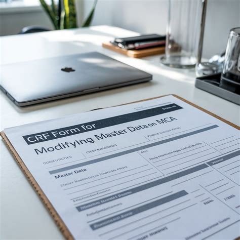 Crf Form For Modifying Master Data On Mca