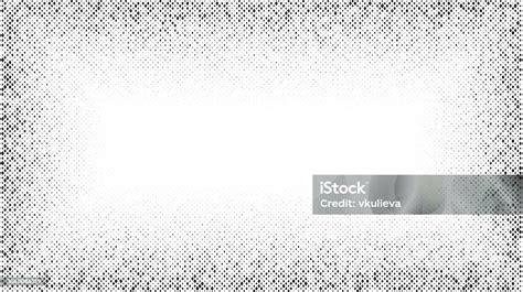 곡물 질감 배경입니다 블랙 스티플 도트 프레임 노이즈 도트 작업 그라디언트 추상 그런 지 배너입니다 벡터 벽지 산에 대한 스톡 벡터 아트 및 기타 이미지 Istock