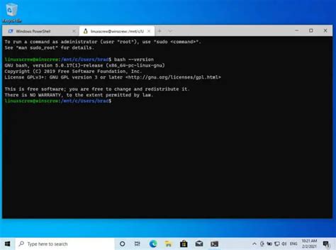 How To Install Use Bash Linux Shell On Windows 10 Tutorial