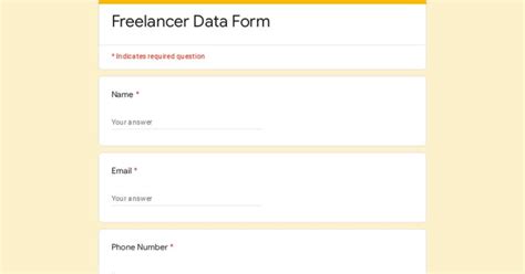 Sinthia Pathak On Linkedin Freelancer Data Form