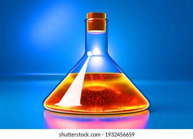 Erlenmeyer Flask Containing Chemical Liquid Solvent Stock Illustration Shutterstock
