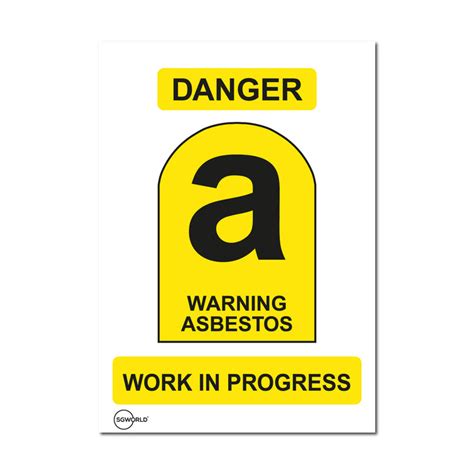 Asbestos Present Permit To Work Packs Of 5 Sg World