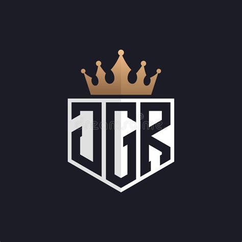 Luxury Jgr Logo With Crown Elegant Initials Jgr Letter Logo For