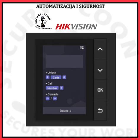 HIKVISION DISPLAY MODUL DS KD DIS Portafoni Hrvatska