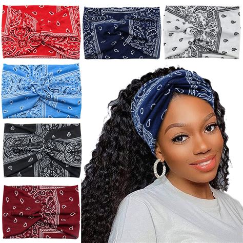 Carede Wide Bandana Headbands For Women Twist Boho