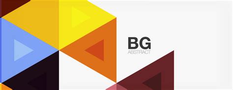 Mosaic Triangle Pattern Abstract Background Vector Image