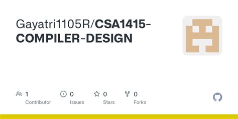 Github Gayatri R Csa Compiler Design