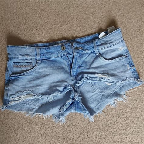 Zara Denim Shorts Zara Zarashorts Denimshorts Depop