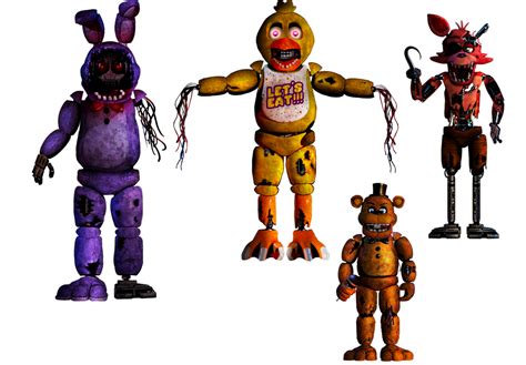 Classic Withered Animatronics By Whfww On Deviantart