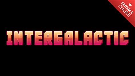 Intergalactic Dance Text Effect Generator