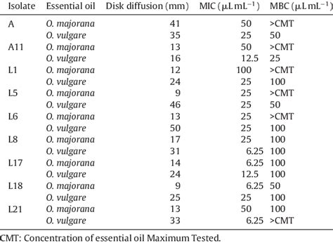 Antimicrobial Activity In Vitro Tests Disk Diffusion Minimal Download Table