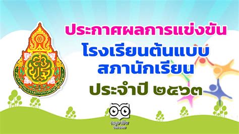 ประกาศ ผลการแข่งขันโรงเรียนต้นแบบสภานักเรียน ประจำปี ๒๕๖๓ ครูอาชีพดอท