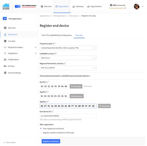 Connecting To The Things Network Hardwariolora Modem Github Wiki