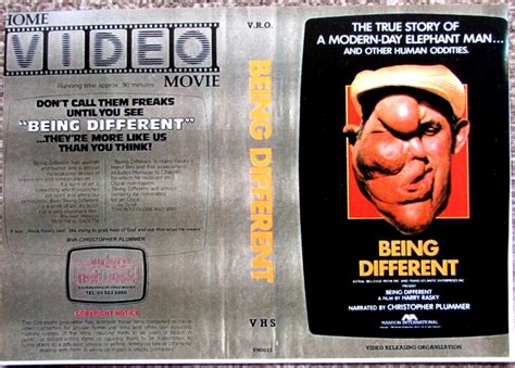 Repro Promo Video Vhs Being Different Human Oddities Sleeve Only Vg