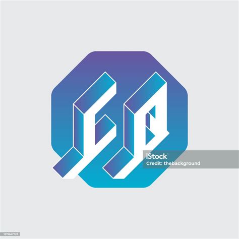 Cq 2문자 코드 C 및 Q 모노그램 또는 로고타입 설계를 위한 Isometric 3d 글꼴입니다 3 차원 문자입니다 0명에