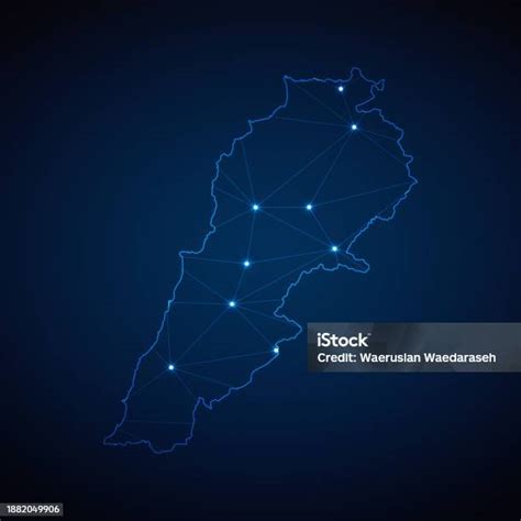 추상 Wireframe 메쉬 다각형지도 와 조명 와 도시 와 벡터 일러스트 레이 션 Eps10 0명에 대한 스톡 벡터 아트 및 기타 이미지 Istock