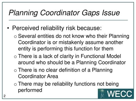 planning coordinator gap update march 25 ppt download