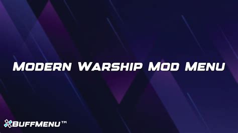Modern Warship Mod Menu Buff Menu