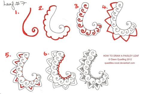 How To Draw Paisley Pattern