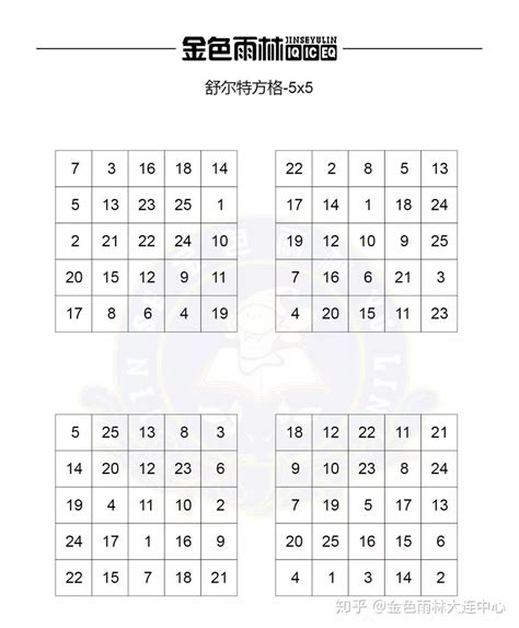 大连金色雨林 坚持就是成长 舒尔特方格挑战赛 知乎