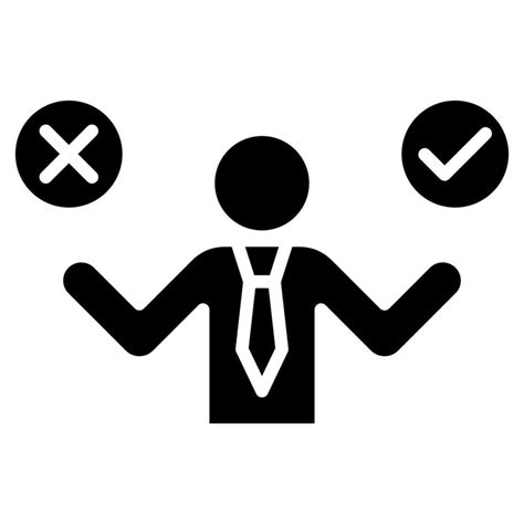 Decision Making Icon Line Vector Illustration 35641951 Vector Art At